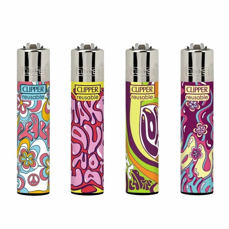 Encendedor Clipper Glossy Hippie – Buena Vibra